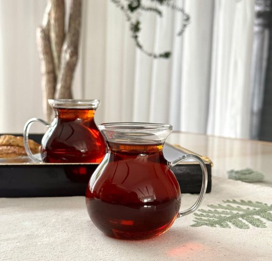 Touch Glazen | Turkse Theeglas | Set van 6 Glazen | 200 ml | bol