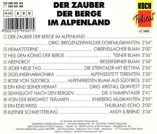 Der Zauber der Berge im Alpenl - CD, V/a | Muziek | bol