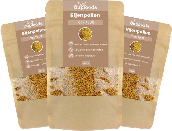 Bijenpollen 100% Puur - 500 gram - Bevat Vitamines, Mineralen en ...