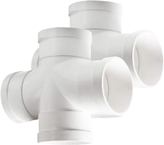 PVC Buis Connectoren - 2 pcs 4-weg Buis Hoekfitting Voor Midden ...