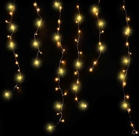 Luca Lighting lichtsnoer van 2,3 meter met extra lange ijspegels en 192 ...