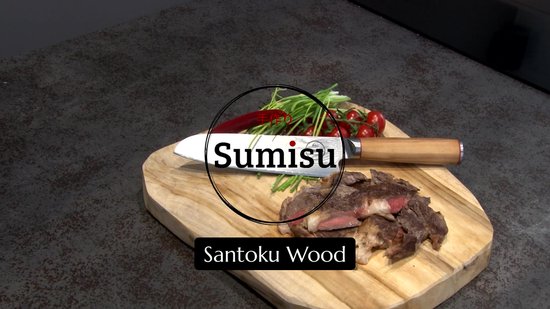 Sumisu Knives - Japans Santokumes Wood - 67-laags Damascus Mes - Japans Koksmes... | bol
