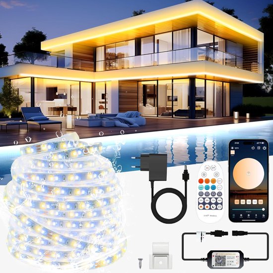 Outdoor LEDstrip 20 m Dimbaar met Afstandsbediening en App - Waterdicht ...