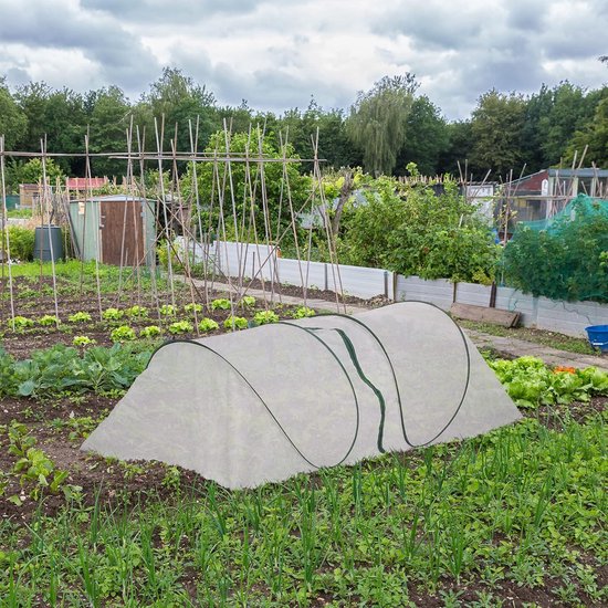 Kweektunnel pop-up 25 m plantentunnel met netweefsel voor groenten en ...