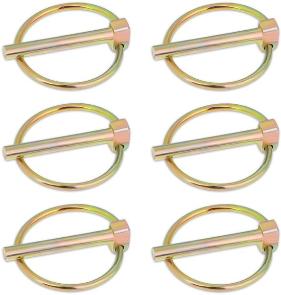 6 stuks klapsplinten 5 x 40 mm galvanisch verzinkt splintbouten - voor ...