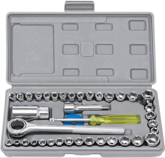 Doppenset met Ratel - 40 -delig - Met Koffer - Doppenset ...