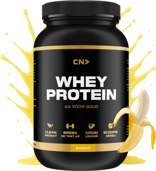 CN Supplements Whey Protein - Banaan - Eiwitpoeder - Eiwitshake - 2500 ...