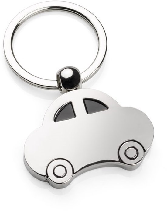 Sleutelhanger Auto I 4 x 2.8 CM I Metaal I Zilver | bol