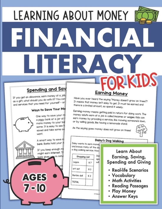 Financial Literacy for Kids Activity Book on Money and Finance, J ...
