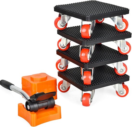 S&Dshopline® 9-delige meubeltransportrollerset, zware meubeltransporter ...
