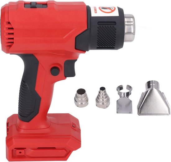 Rechargeable Hot Air Gun Portable Heat Shrinkable Film Gun (Red) with ...