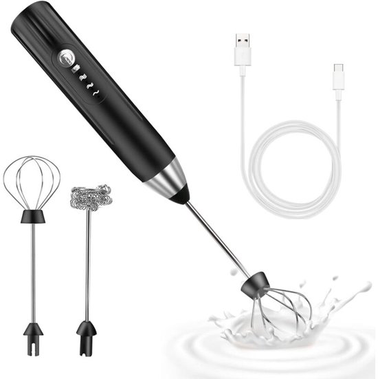 1 set - Elektrische dubbele melkklopper - Oplaadbare drankblender ...