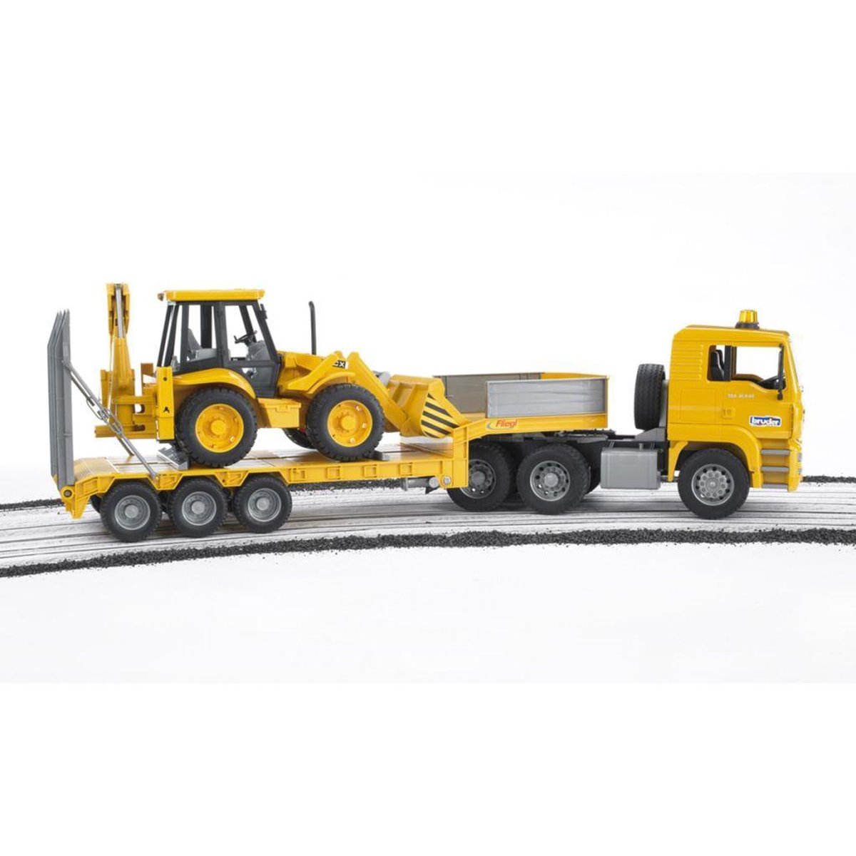 Bruder Man Dieplader + Bagger | bol.com