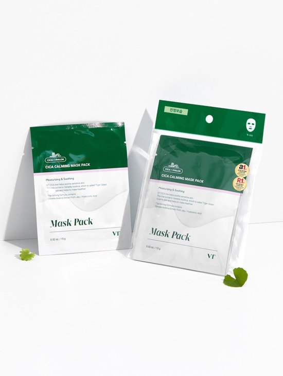 VT Cosmetics - Cica Calming Mask Pack (4pcs) - Sheet Mask - Korean ...