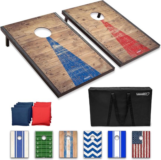 Klassieke Cornhole Set - Gezellig spel voor buiten - 8 zitzakken ...