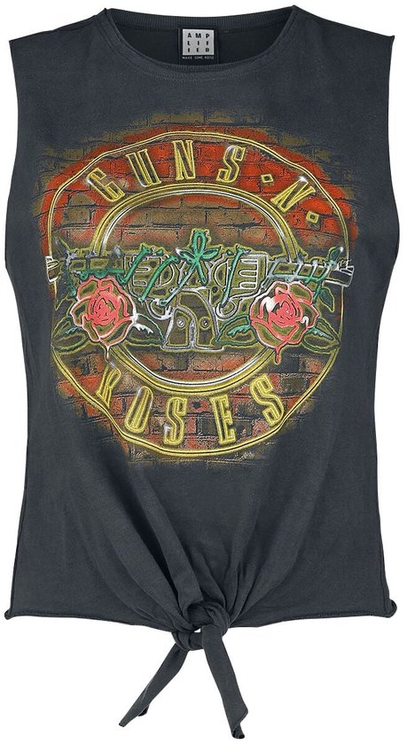 Guns N' Roses Amplified Collection - Neon Bullet Dames Top - houtskool ...