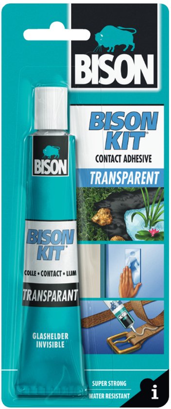 Bison Kit® transparant tube 50 ml, glashelder, sterke, universele ...
