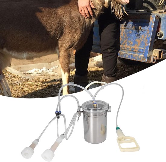 Handmatige Geitenmelkmachine 2L - Roestvrijstalen Fles ...