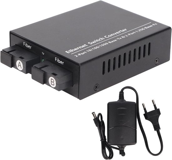 Ethernet Switch Converter 1.25Gbps LED Indicator - 10/100/1000 Gigabit ...