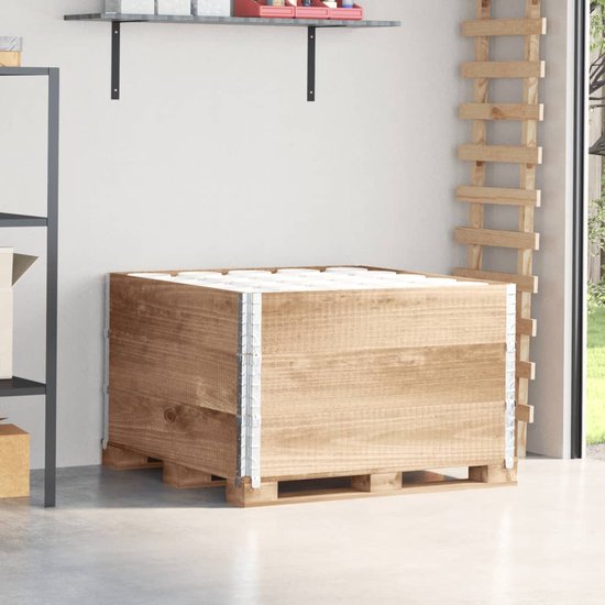 The Living Store Palletopzetranden 3 st 100x100 cm massief grenenhout ...