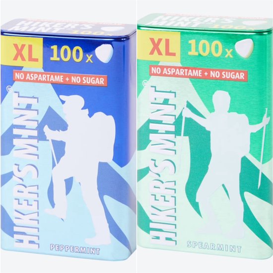 Hiker's mint XL | Peppermint 4 stuks+Spearmint 3 stuks | 7 stuks mix ...