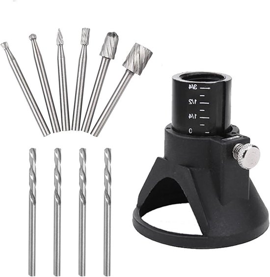 Set van 11 Rotary Multi Tool Guide Attachment Kit voor Router Boor | bol