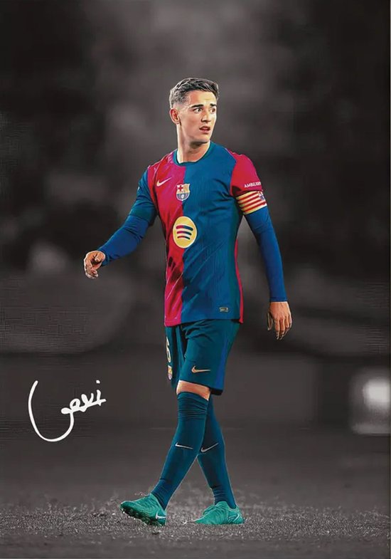 Gavi Poster – FC Barcelona – Poster Ingelijst | bol