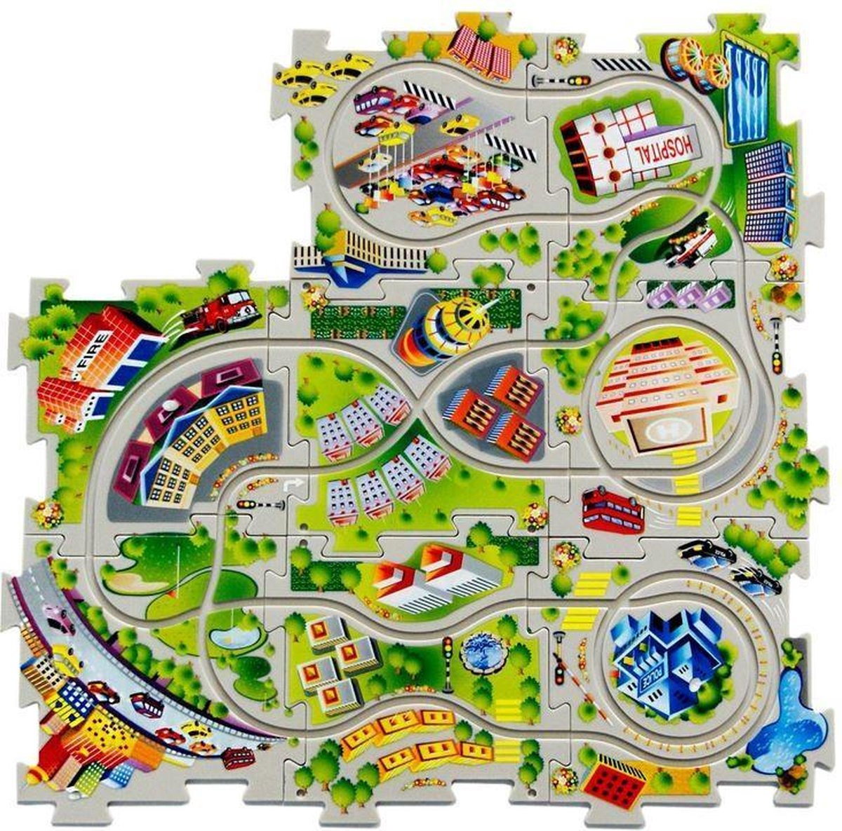 Puzzle Pilot - puzzel politie set met auto | bol.com