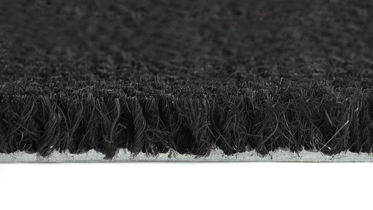 Kokosmat Zwart Deurmat- 40 x 70 cm - Antislip rug - Slijtvast | bol.com