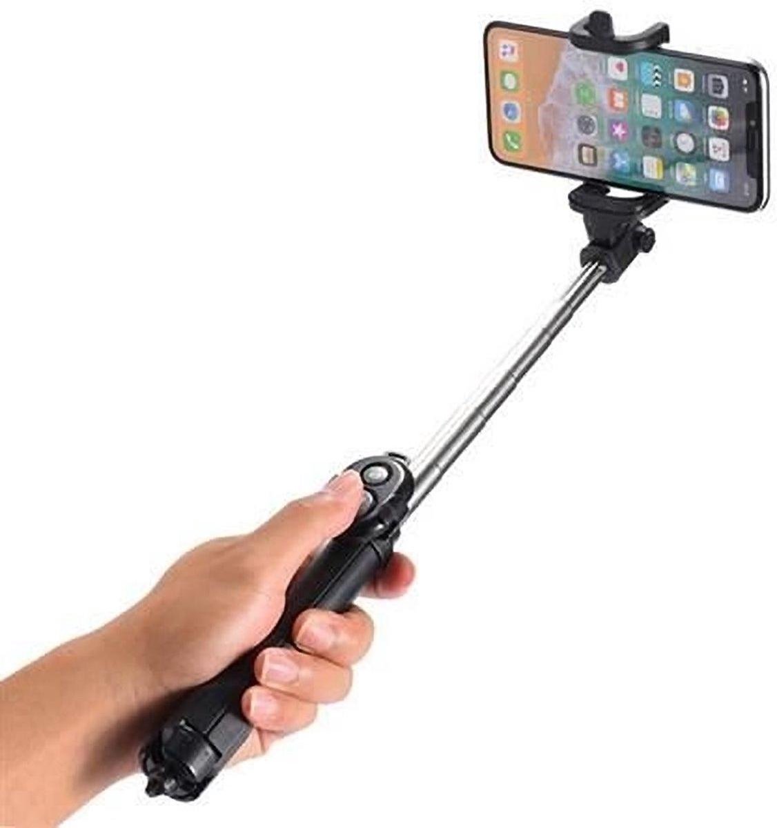 3-In-1 Universele Selfiestick Met Opvouwbare Tripod - Monopod Driepoot ...