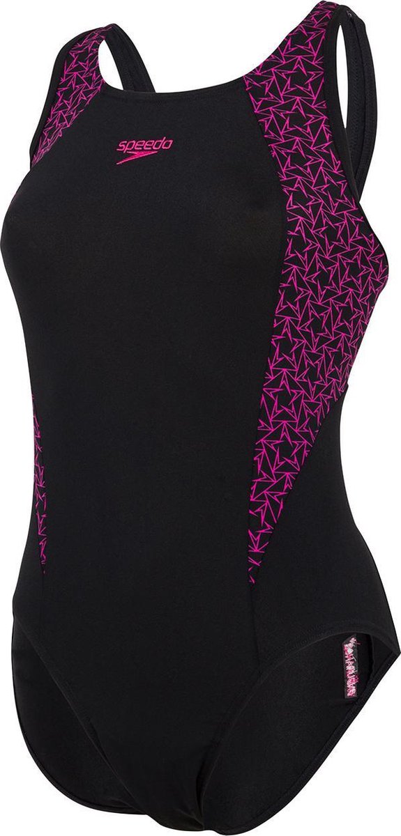 Speedo End Boomstar Splice Flyback Sportbadpak Dames - Black/Pink ...