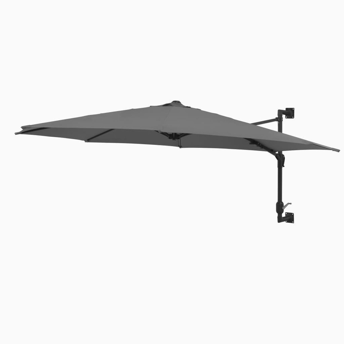 vidaXL Wandparasol met metalen paal 300 cm antraciet | bol.com