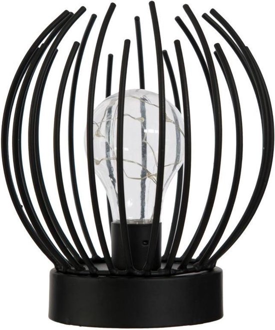 Metalen lamp zwart | bol