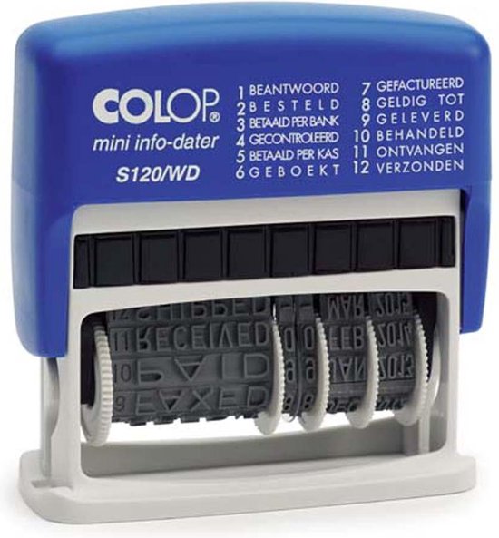 Colop Printer S 120/WD Zwart | Woord - datumstempel | Stempel met datum en standaard... | bol.com