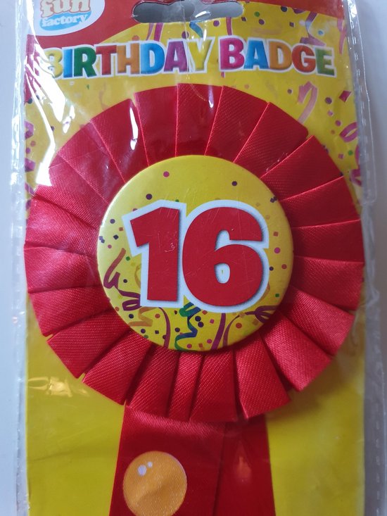 Sweet 16 badge | bol.com
