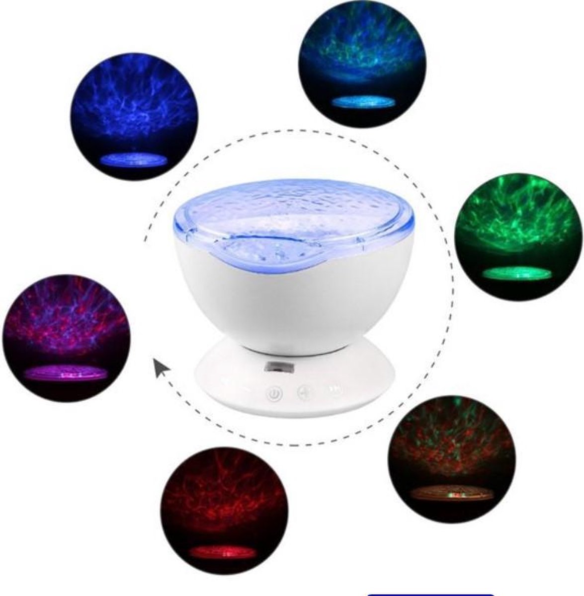 Snoezellamp wit - helpt bij inslaap vallen - muziek en licht - spotify ...