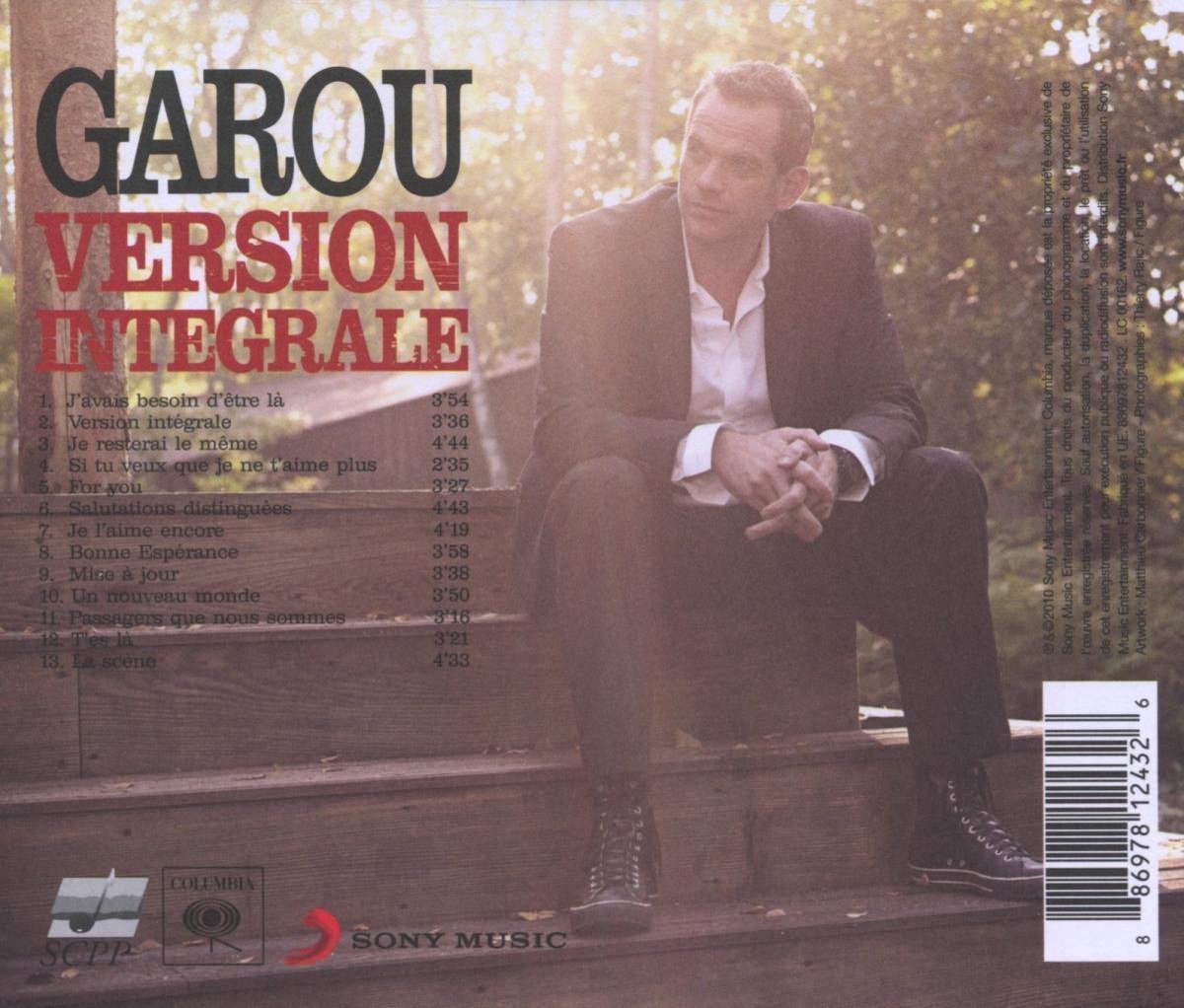 Version Integrale, Garou | CD (album) | Muziek | bol.com