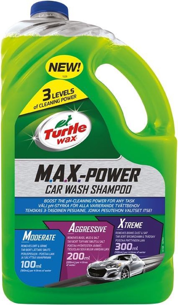 Turtle Wax Max Power Carwash Auto Shampoo 3L | bol.com