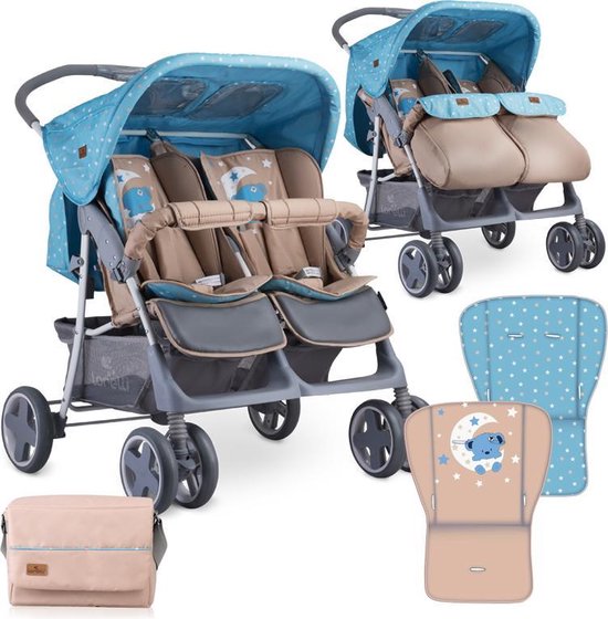 Lorelli Twin duo buggy met met beenkap | bol.com
