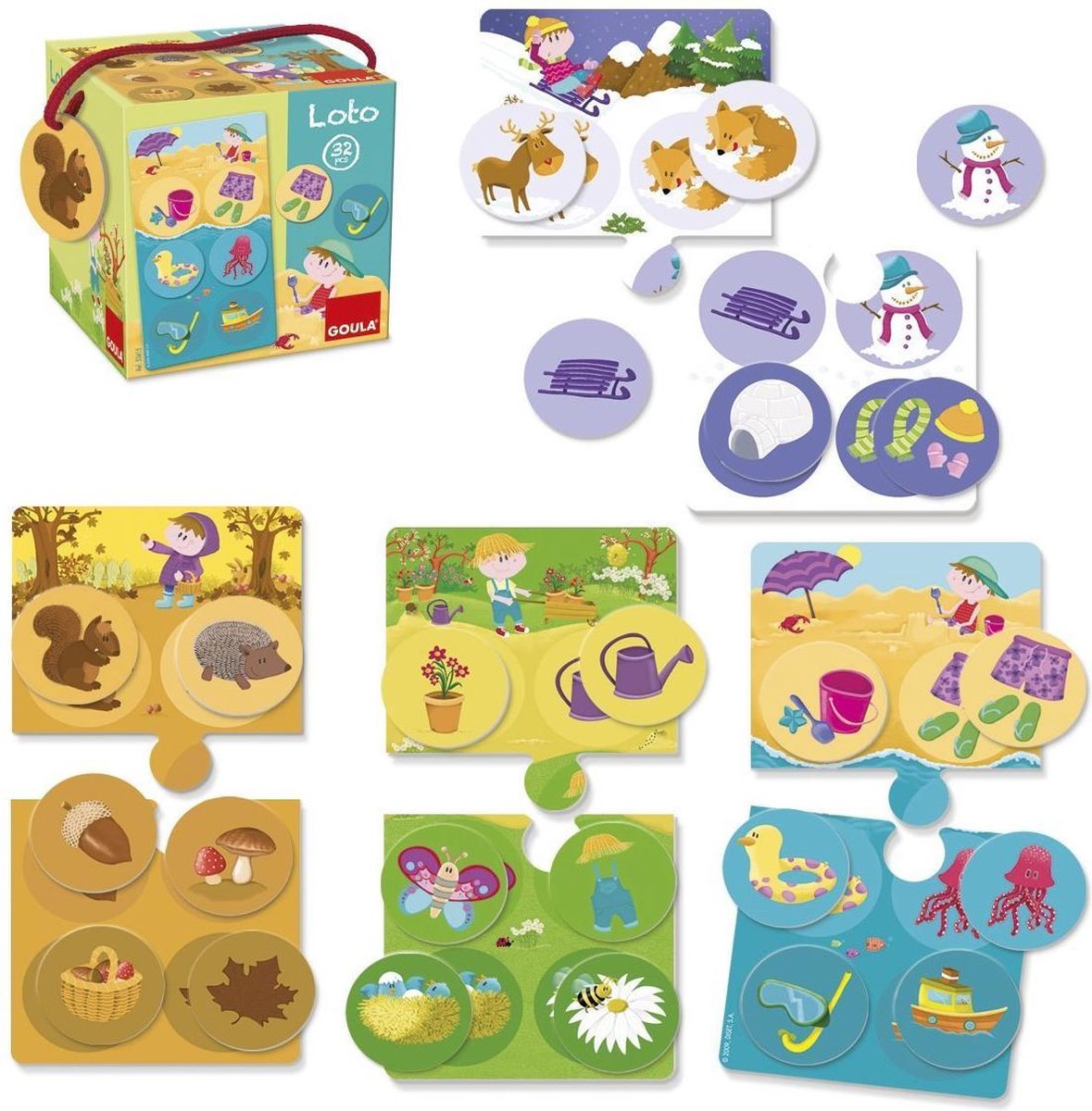 Goula Lotto Seizoenen - Kinderspel | Games | bol.com