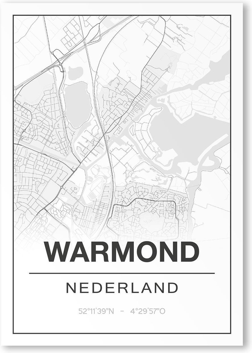 Poster/plattegrond WARMOND - A4 | bol.com