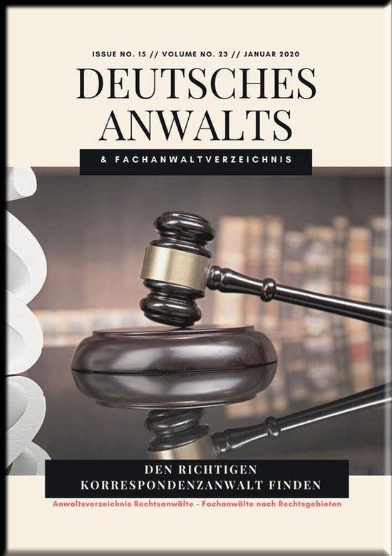 Deutsches Anwalts & Fachanwaltverzeichnis (ebook), Heinz Duthel ...