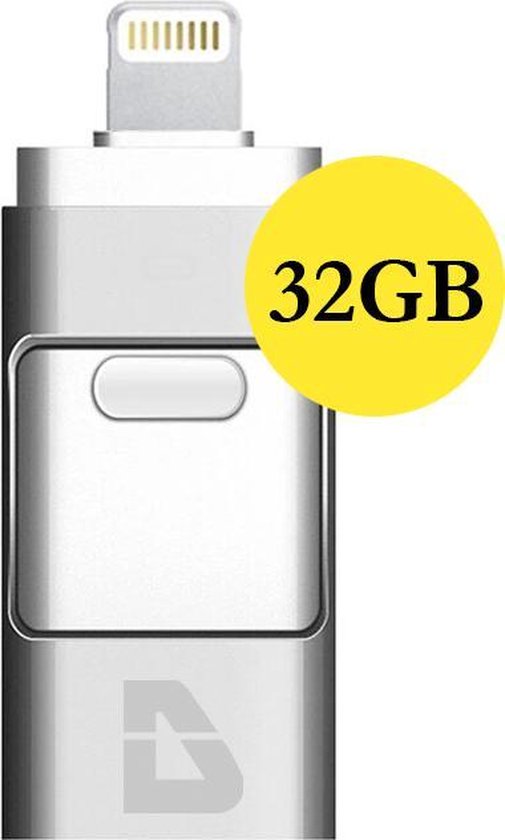USB Stick 32GB - Flashdrive voor iOS 32GB - Flash Drive 3 In 1 - Douxe ...