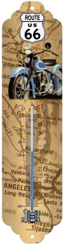 Route 66 Kaart Thermometer | bol.com