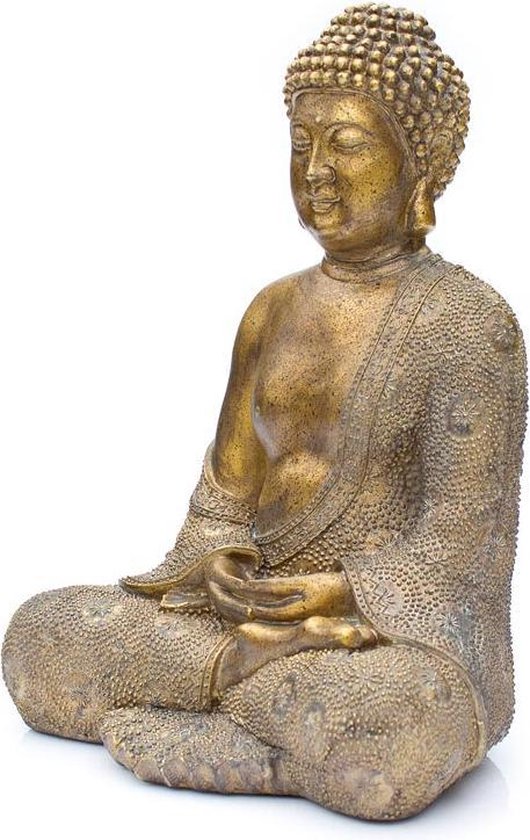 Boeddha beeld Japans Boeddhabeeld Brons kleur Boeddha 30cm hoog ...