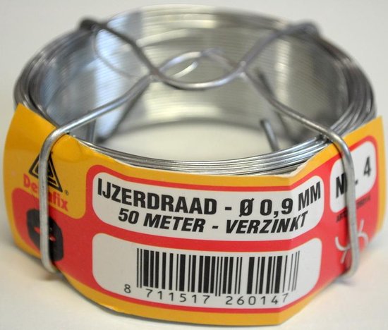 Ijzerdraad nr.4 0,9mm 50m verzinkt | bol.com