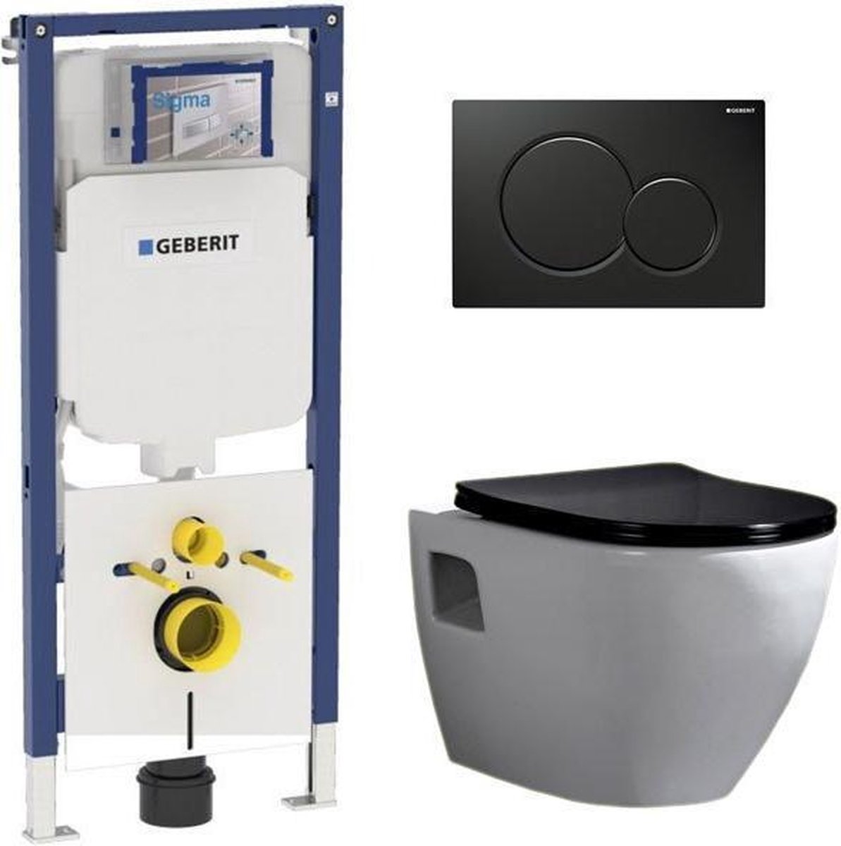 Geberit UP720 Toiletset - Inbouw WC Hangtoilet Wandcloset Rimless ...