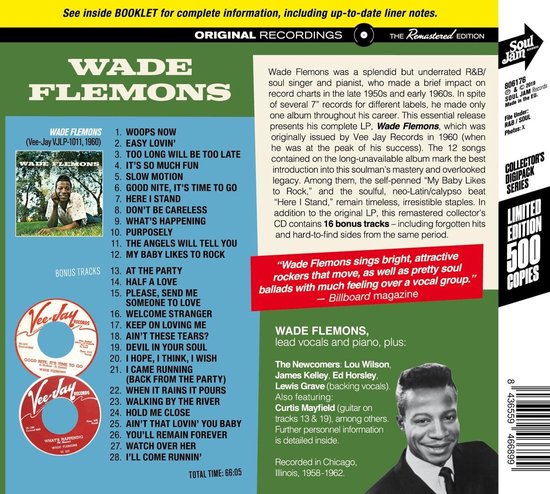 Wade Flemons, Wade Flemons | Muziek | bol