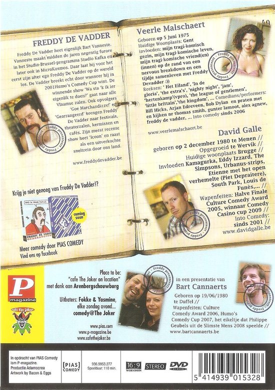 Freddy de Vadder presenteert Veerle Malschaert & David Galle (Dvd ...