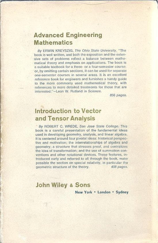 Tensor Analysis, Ivan S. Sokolnikoff | 9780471810520 | Boeken | bol